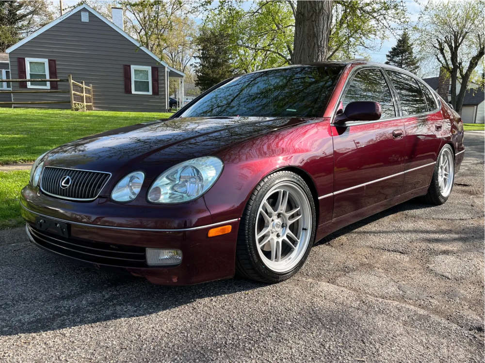 2003 Lexus GS430 with 18x9 35 Enkei Rpf1 and 235/40R18 Accelera Phi 2 ...