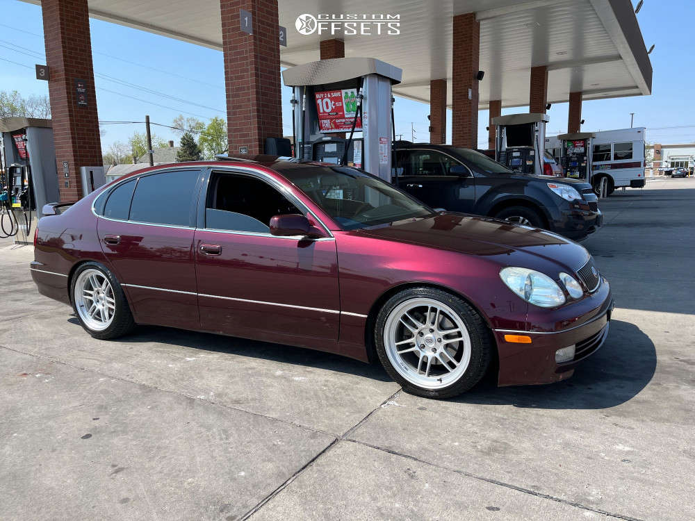 2003 Lexus GS430 with 18x9 35 Enkei Rpf1 and 235/40R18 Accelera Phi 2 ...