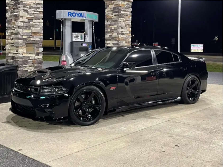 2019 Dodge Charger with 20x9.5 15 Factory Reproductions Fr77 and 275 ...