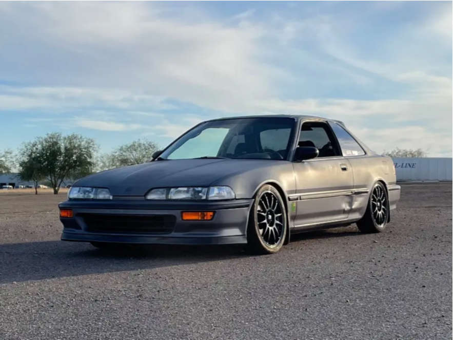 1993 Acura Integra with 17x7 45 OZ Racing Superleggera and 205/45R17 ...