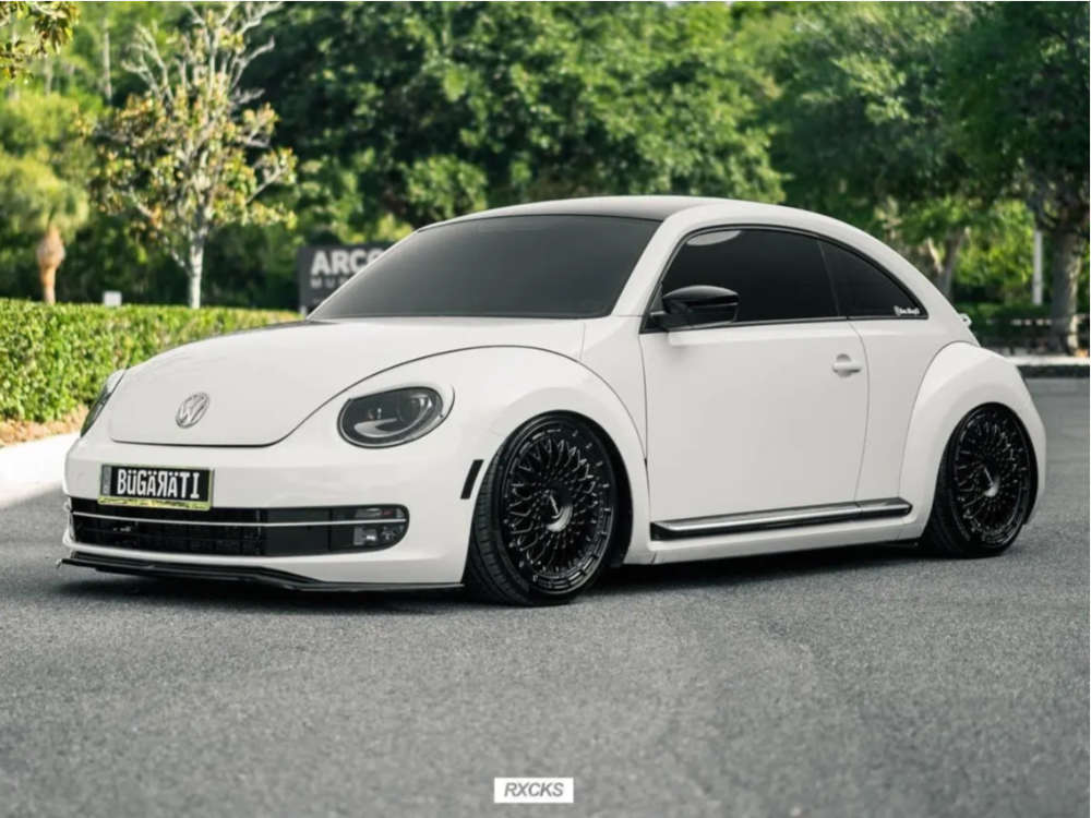 2012 Volkswagen Beetle with 19x8.5 35 Rotiform Lhr-m and 235/35R19 ...