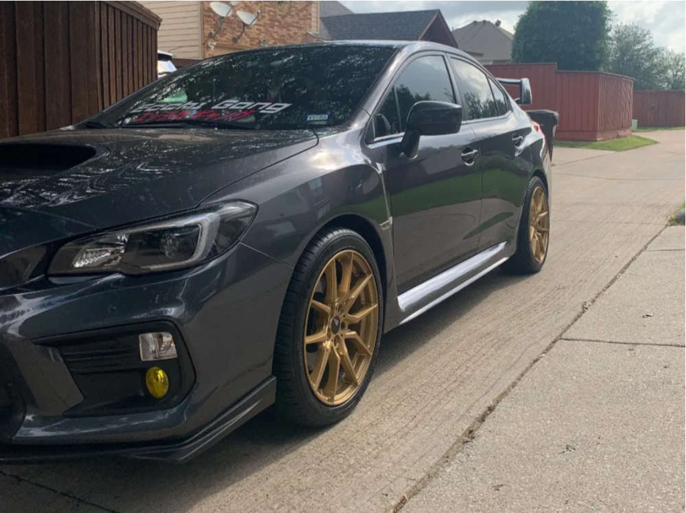 2021 Subaru WRX with 18x8.5 35 Option Lab R716 and 245/40R18 Michelin ...