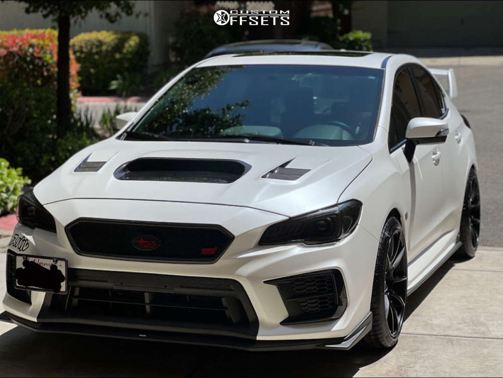 2020 Subaru WRX STI with 19x9.5 35 SSR Gtx01 and 255/35R19 Michelin ...