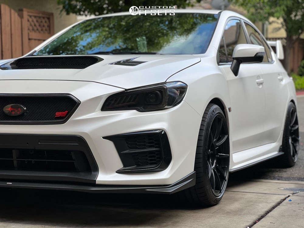 2020 Subaru WRX STI with 19x9.5 35 SSR Gtx01 and 255/35R19 Michelin Pilot Sport 4 S and Stock ...