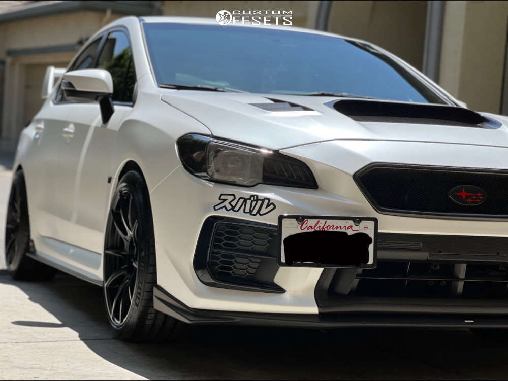 2020 Subaru WRX STI with 19x9.5 35 SSR Gtx01 and 255/35R19 Michelin Pilot Sport 4 S and Stock ...