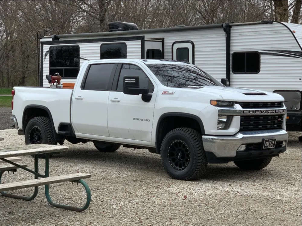 2022 Chevrolet Silverado 2500 HD with 18x9 -12 Method Mr305 and 35/12.5R18 Atturo Trail Blade Xt ...