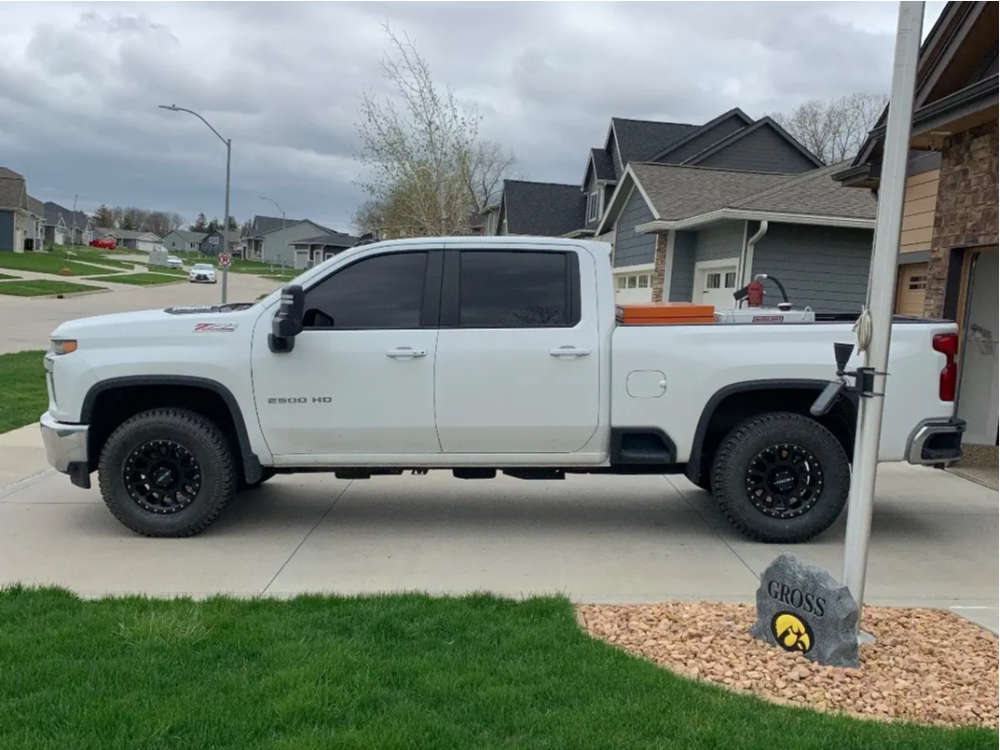 2022 Chevrolet Silverado 2500 HD with 18x9 -12 Method Mr305 and 35/12.5R18 Atturo Trail Blade Xt ...