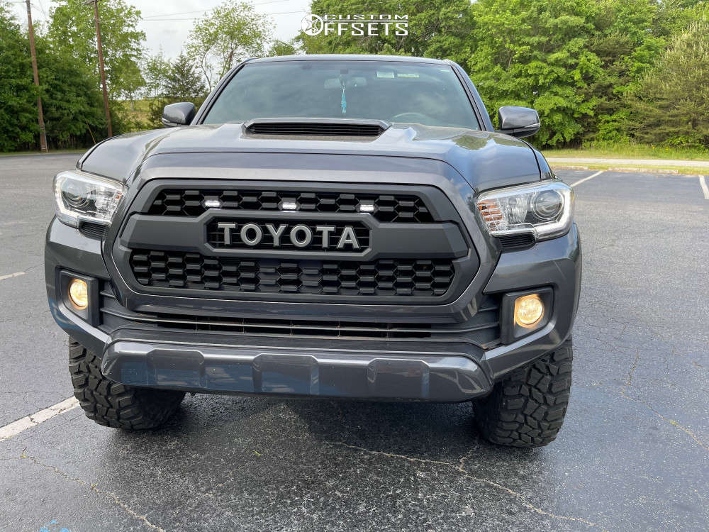 2017 Toyota Tacoma with 17x9 -12 Fuel Vapor and 265/70R17 Cooper Discoverer Stt Pro and Leveling ...