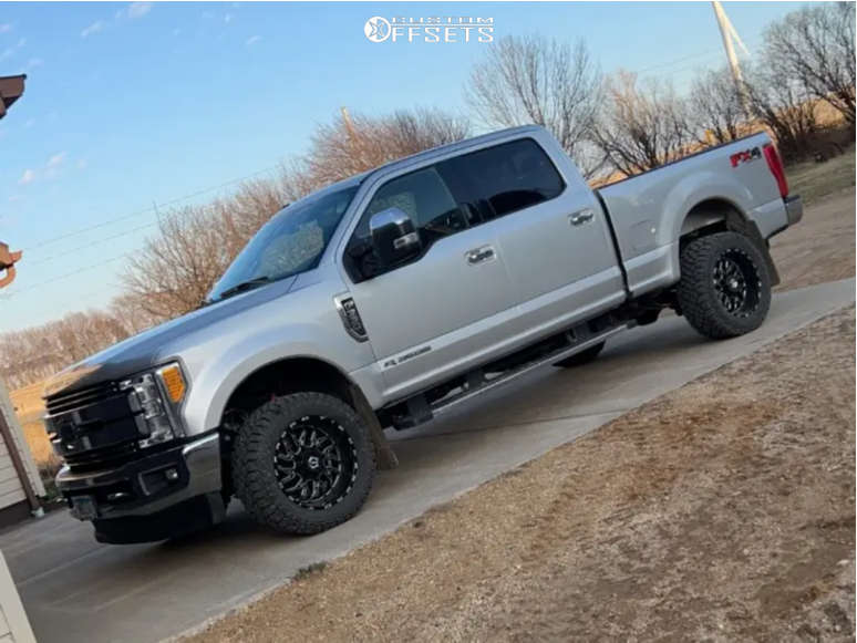 2017 Ford F-350 Super Duty with 20x10 -25 TIS 544BM and 33/12.5R20 ...