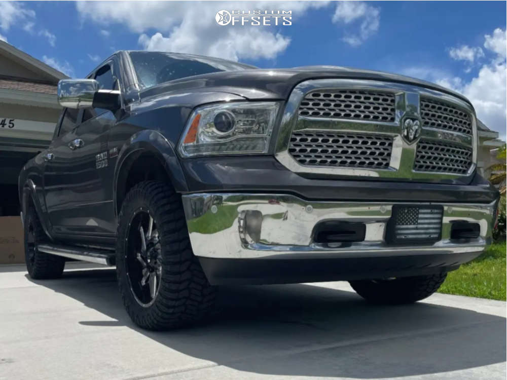 2016 Ram 1500 with 20x9 12 Vision Spyder and 33/12.5R20 Radar Renegade ...