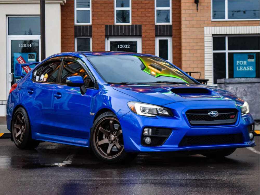 2015 Subaru WRX STI with 18x9.5 38 Superspeed RF06RR and 245/40R18 ...
