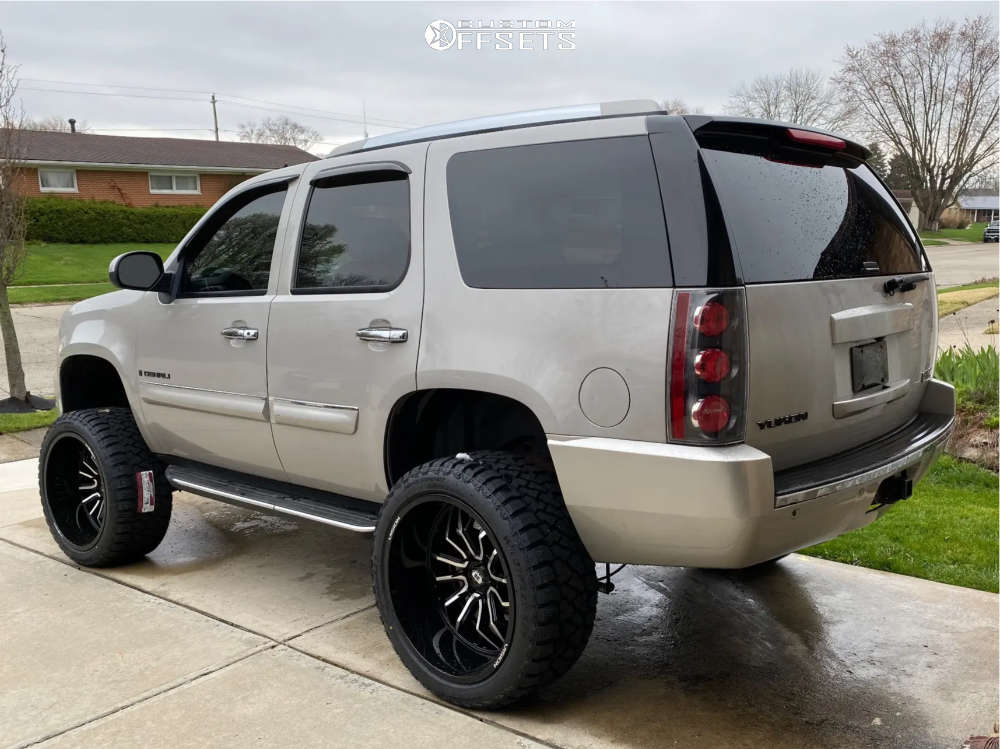 2007 GMC Yukon with 24x12 -51 Vision Riot and 35/12.5R24 Landspider ...