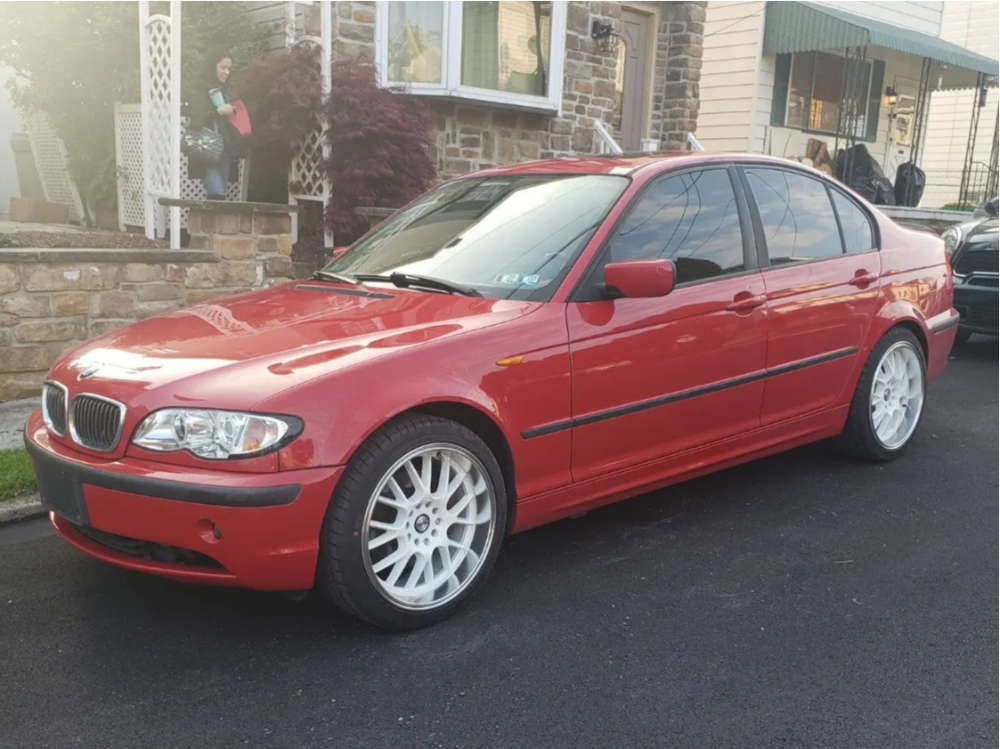 2002 BMW 325i with 18x8.5 30 Shift Crank and 245/40R18 Starfire Wr and ...