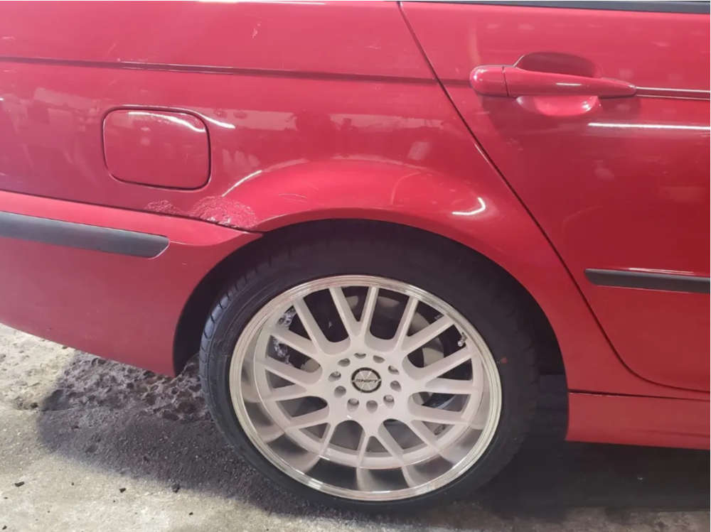 2002 BMW 325i with 18x8.5 30 Shift Crank and 245/40R18 Starfire Wr and ...