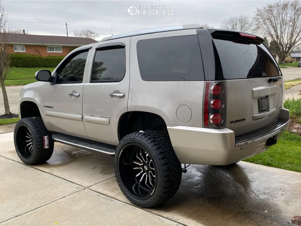 2007 GMC Yukon with 24x12 -51 Vision Riot and 35/12.5R24 Landspider ...