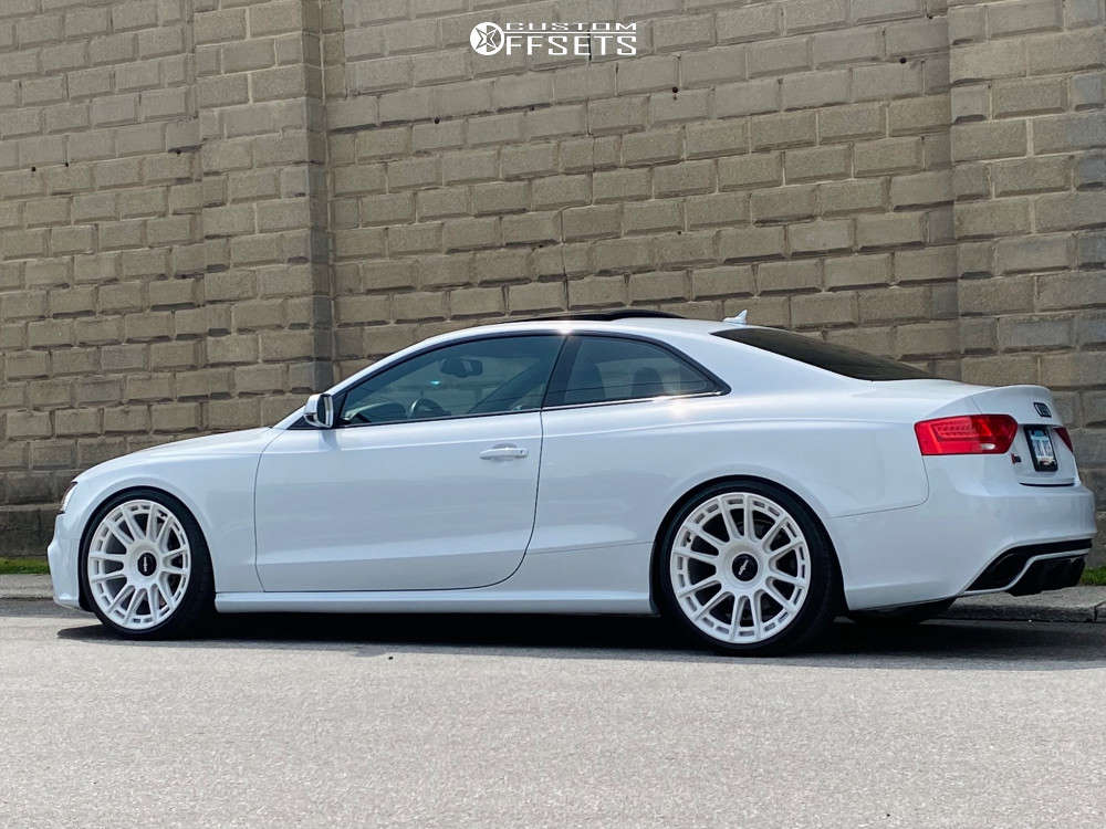 2014 Audi RS5 with 20x10.5 30 Rotiform Ozr and 275/30R20 Yokohama Advan ...