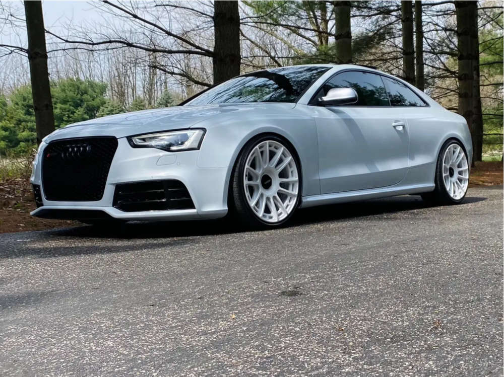 2014 Audi RS5 with 20x10.5 30 Rotiform Ozr and 275/30R20 Yokohama Advan ...