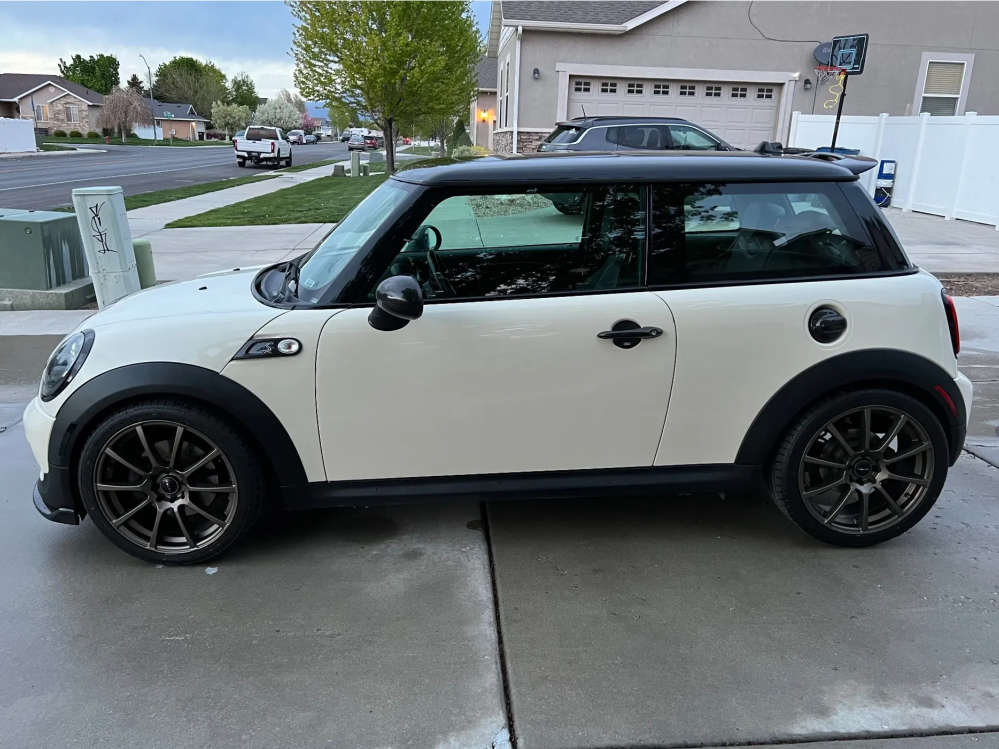 2013 Mini Cooper with 18x8 40 Focal F-20 and 225/40R18 Radar Dimax E ...