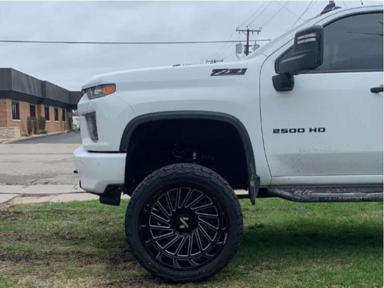 2021 Chevrolet Silverado 2500 HD with 24x14 -81 ARKON OFF-ROAD Caesar ...