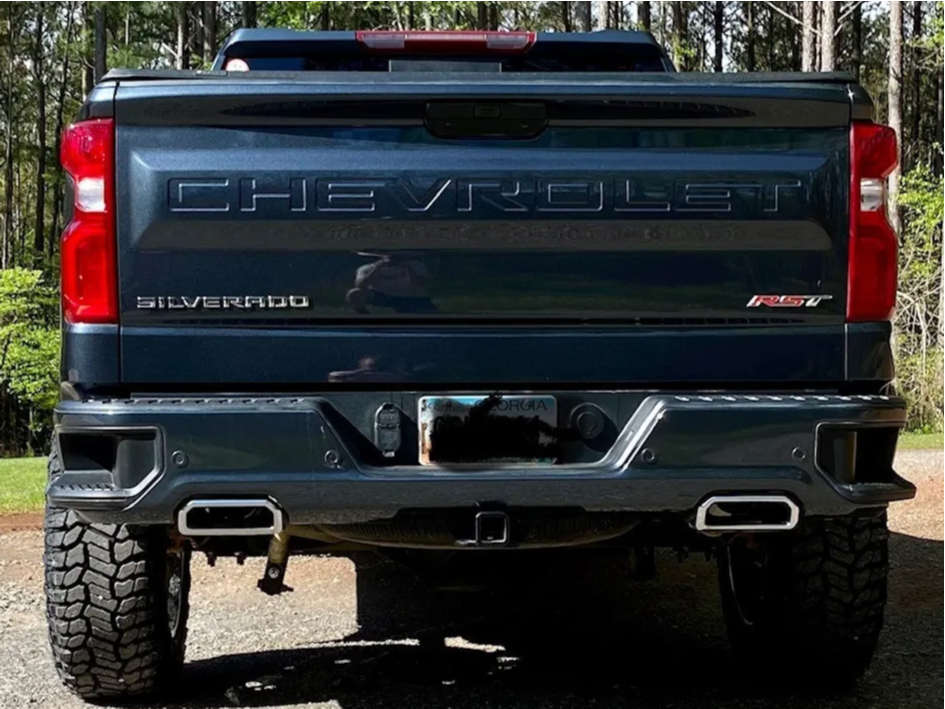 2021 Chevrolet Silverado 1500 with 20x10 -25 Vision Sliver 360 and 35/ ...