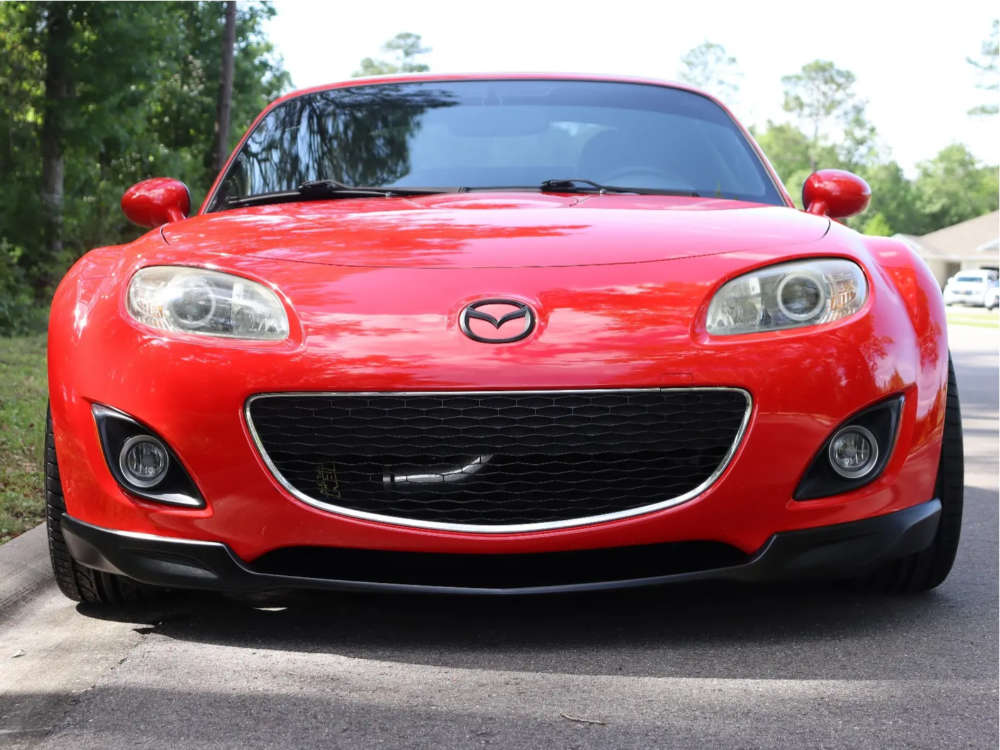 2012 Mazda MX-5 Miata with 17x8 35 Enkei Tsv and 215/45R17 Hankook ...