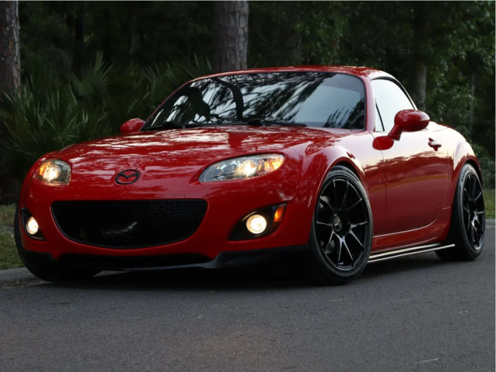 2012 Mazda MX-5 Miata with 17x8 35 Enkei Tsv and 215/45R17 Hankook ...