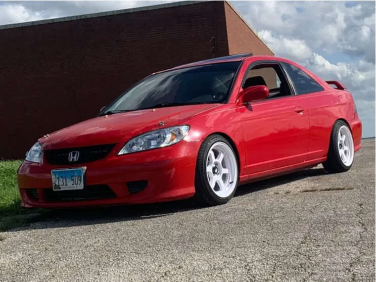 2005 Honda Civic with 16x8 20 MST Time Attack and 195/45R16 Crosswind ...