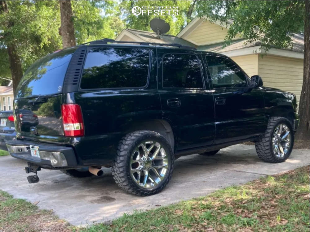 2002 Chevrolet Tahoe with 22x9 24 4Play OE Wheels Cv98 and 33/12.5R22 ...