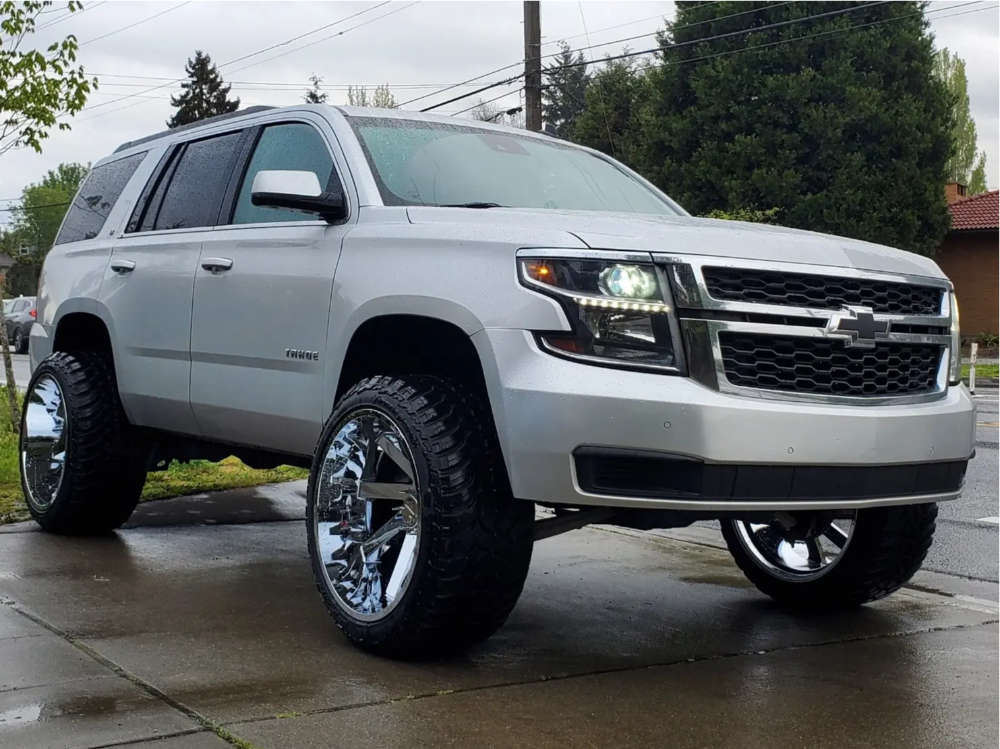 2015 Chevrolet Tahoe with 24x14 -81 ARKON OFF-ROAD Lincoln and 35/13 ...