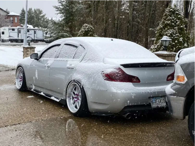 2007 INFINITI G35 with 19x10.5 22 ESR Cs15 and 245/35R19 Imperial ...