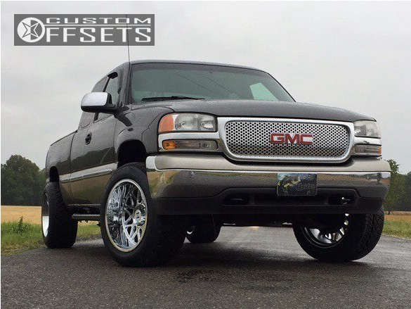 2001 GMC Sierra 1500 with 20x12 -44 Hostile Blaze and 305/50R20 Nitto ...