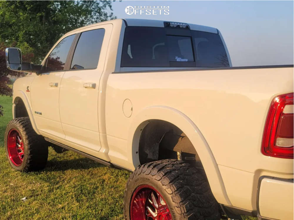 2019 Ram 2500 with 22x12 -45 Tuff T4b and 37/13.5R22 Landspider ...