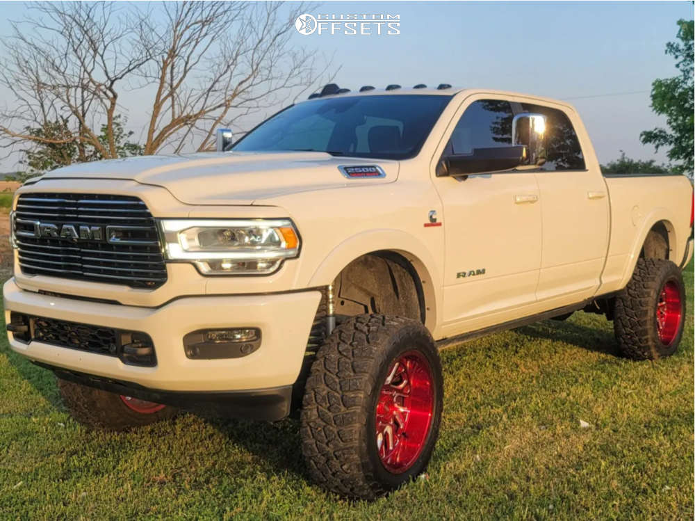 2019 Ram 2500 with 22x12 -45 Tuff T4b and 37/13.5R22 Landspider ...