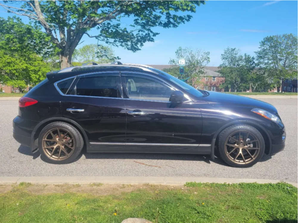 2012 INFINITI EX35 with 19x9.5 35 Aodhan Aff7 and 255/40R19 Continental ...
