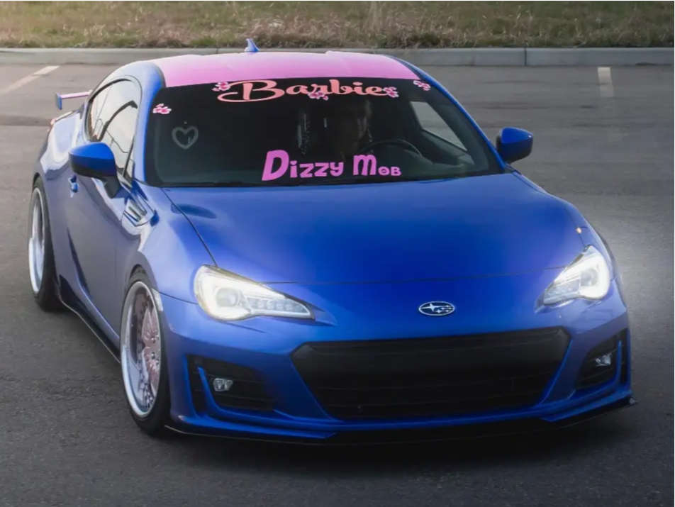 2017 Subaru BRZ with 18x9.5 35 Heritage Sakura and 245/40R18 Nitto ...