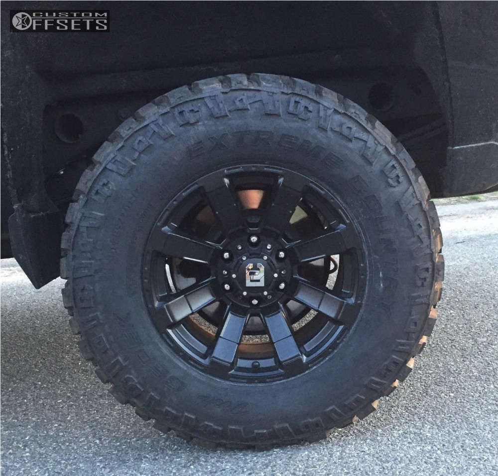 2015 Chevrolet Silverado 1500 with 17x9 -12 Dick Cepek Matrix and 285 ...