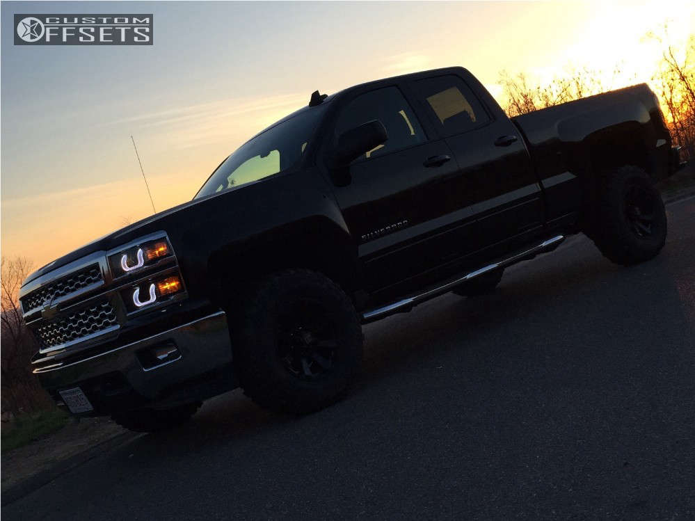 2015 Chevrolet Silverado 1500 with 17x9 -12 Dick Cepek Matrix and 285 ...