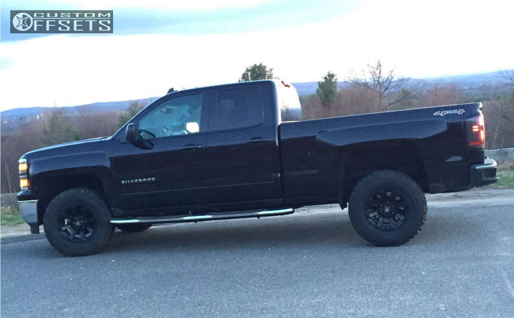2015 Chevrolet Silverado 1500 with 17x9 -12 Dick Cepek Matrix and 285 ...