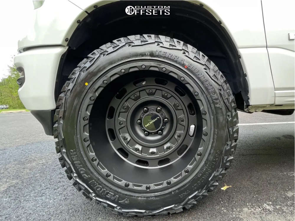 2019 Ram 1500 with 20x12 -44 Vision Tactical and 33/12.5R20 Venom Power ...