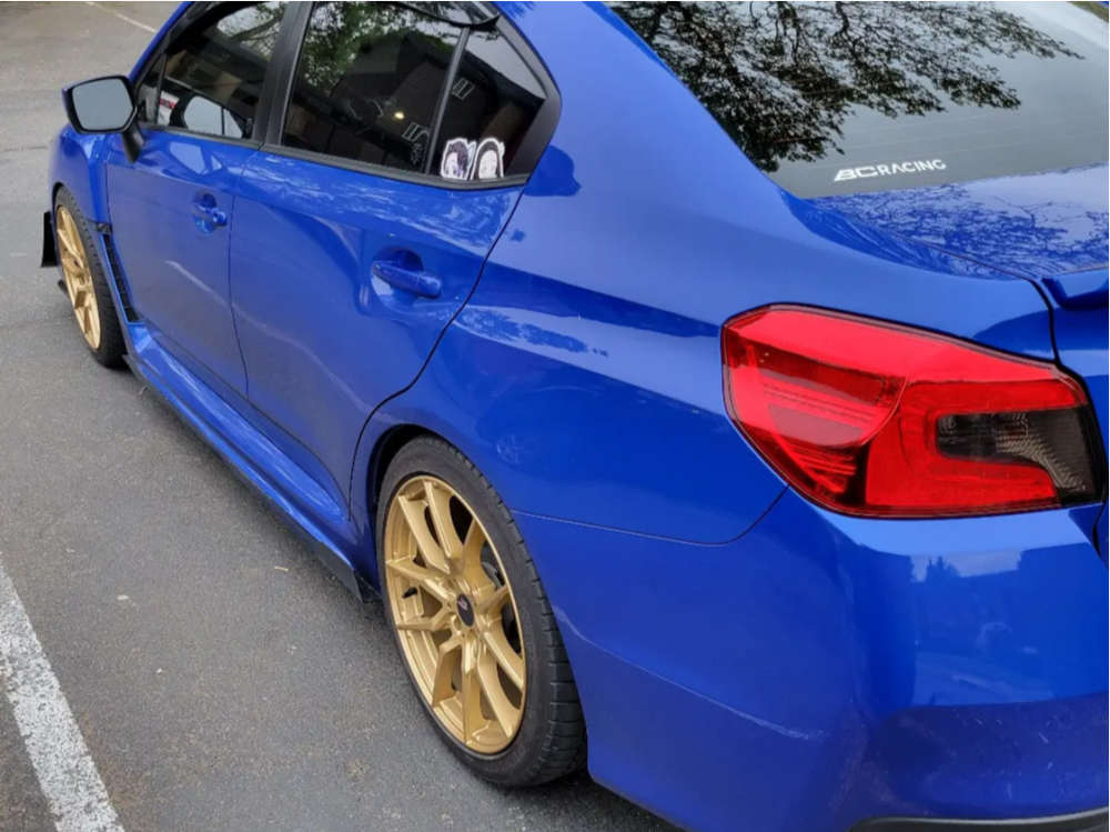 2020 Subaru WRX with 18x8.5 35 Option Lab R716 and 245/45R18 Dunlop ...
