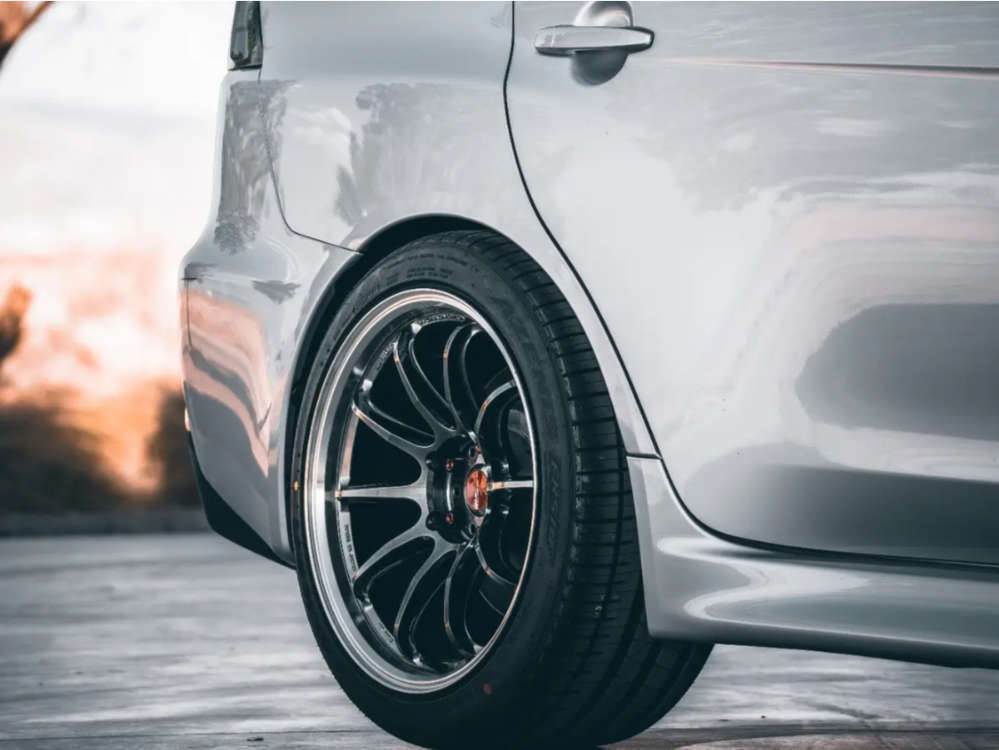 2013 Mitsubishi Lancer with 18x10.5 12 Work Emotion Zr10 and 275/35R18 ...