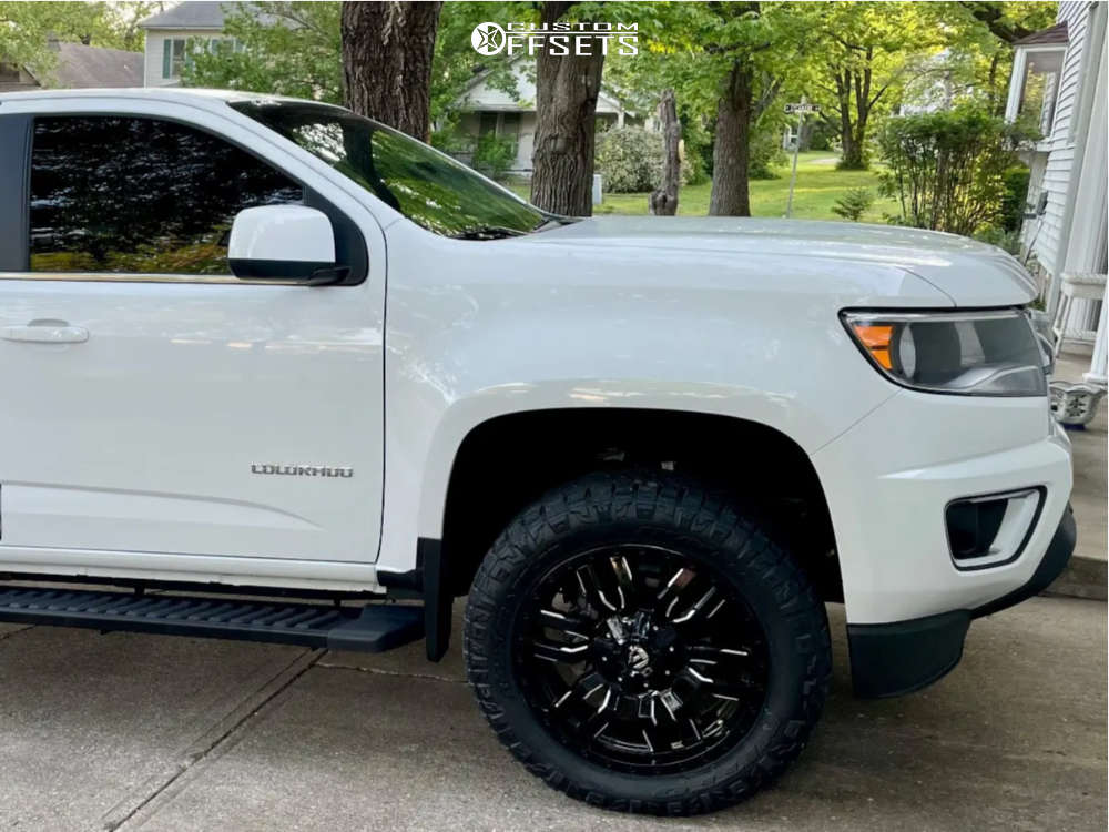 2019 Chevrolet Colorado with 20x9 1 Fuel Sledge D595 and 275/55R20 ...