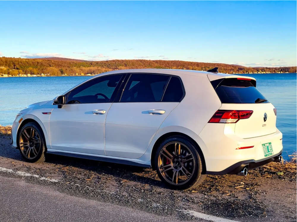 2022 Volkswagen GTI with 18x8 45 Enkei Tsr-6 and 235/40R18 Michelin ...