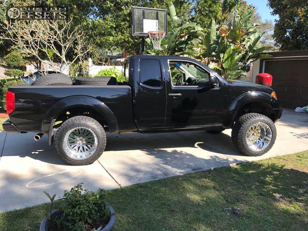 2006 Nissan Frontier with 20x12 -40 American Force Evo SS and 305/55R20 ...