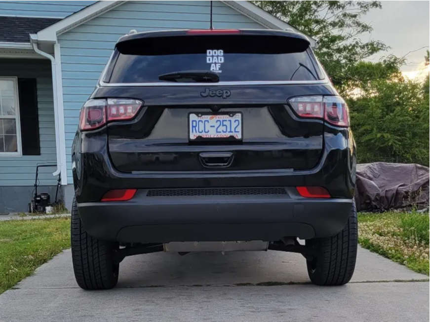 2018 Jeep Compass with 19x9.5 25 Vors Vr8 and 245/45R19 Radar Dimax As ...