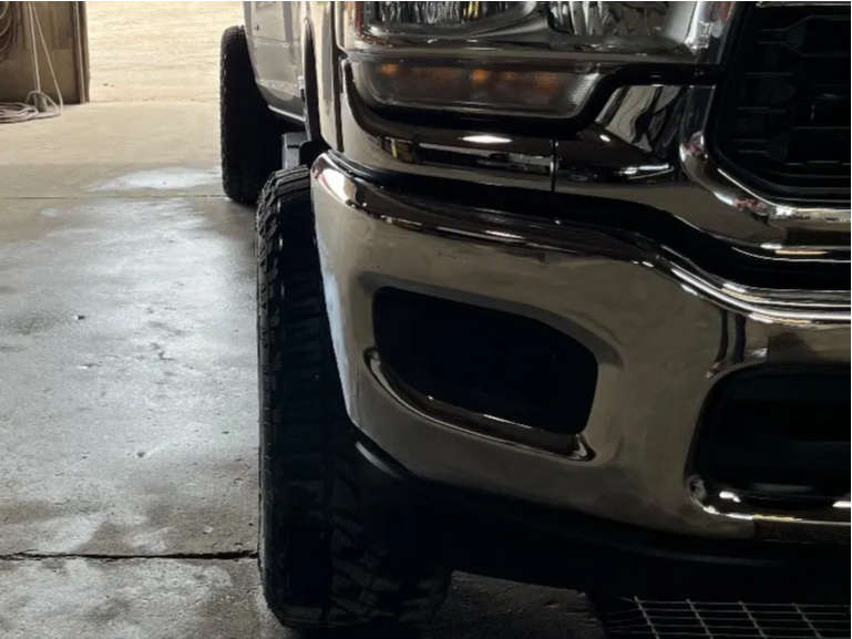 2022 Ram 3500 with 20x10 -18 Fuel Blitz D673 and 35/12.5R20 Milestar ...