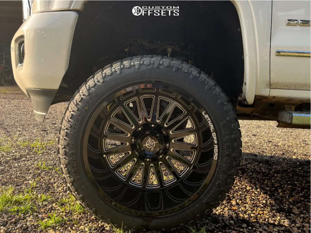 2017 GMC Sierra 2500 HD with 24x14 -76 Lethal Offroad Lt07 and 37/13.5R24 Venom Power Terra ...
