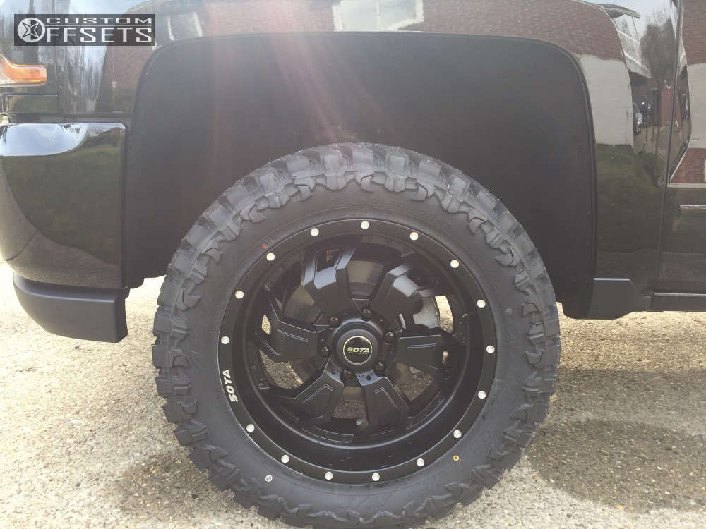 2016 Chevrolet Silverado 1500 with 20x9 0 Sota Scar and 33/12.5R20 ...