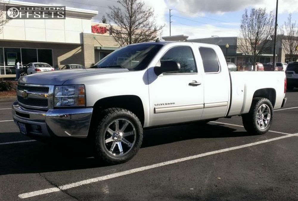 2010 Chevrolet Silverado 1500 with 20x9 20 Tuff T05 and 305/55R20 ...