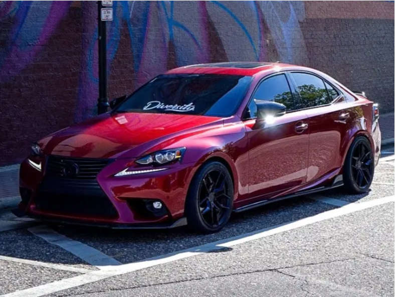 2015 Lexus IS250 with 18x8.5 20 TSW Silvano and 255/35R18 Nitto Nt555 ...